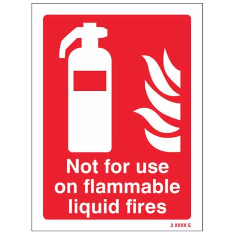 Not for use on flammable liquid fires - 174 PPE