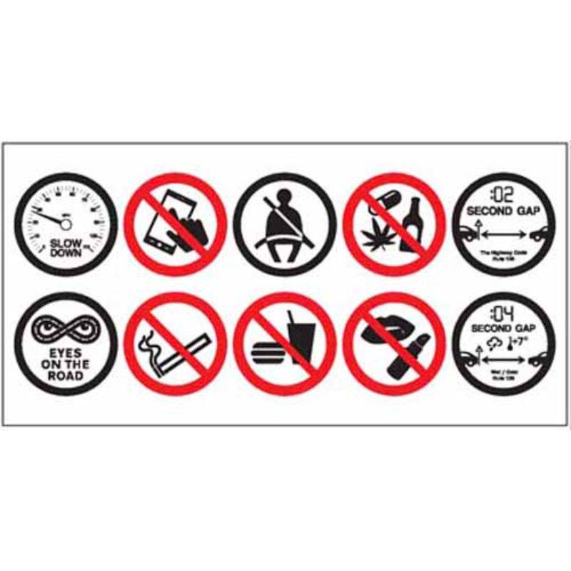 Fatal five with distraction cab sticker - 174 PPE