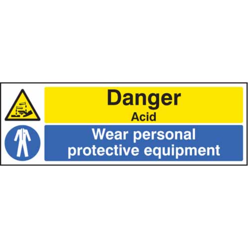 Danger acid wear PPE - 174 PPE