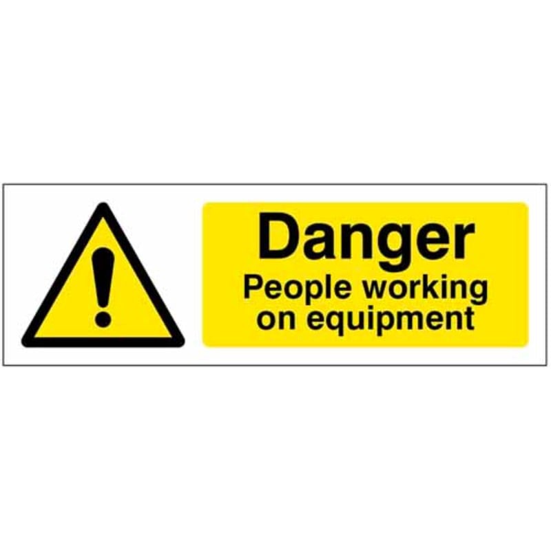 Caution people working on equipment - 174 PPE