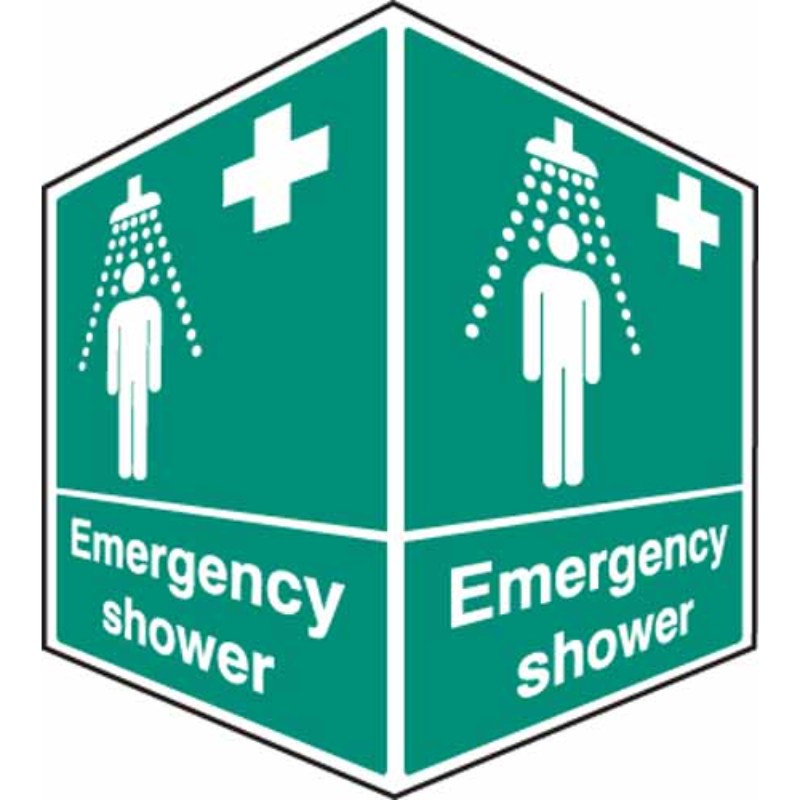 Emergency shower - projecting sign - 174 PPE