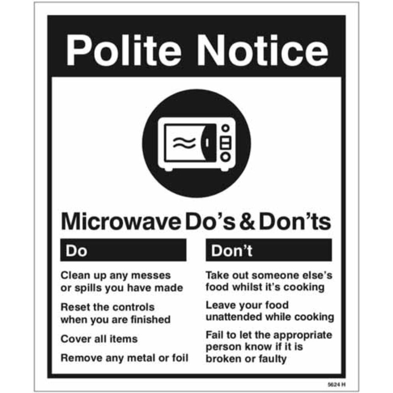 Microwave - Do’s & Dont’s - 174 PPE
