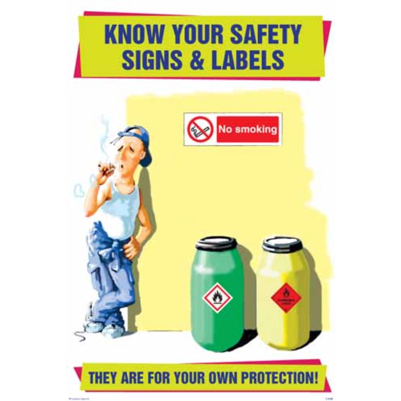 Know your safety signs & labels 510x760mm synthetic paper - 174 PPE
